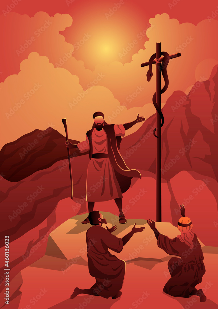 Photo & Art Print Moses and the brazen serpent, tujuh17belas