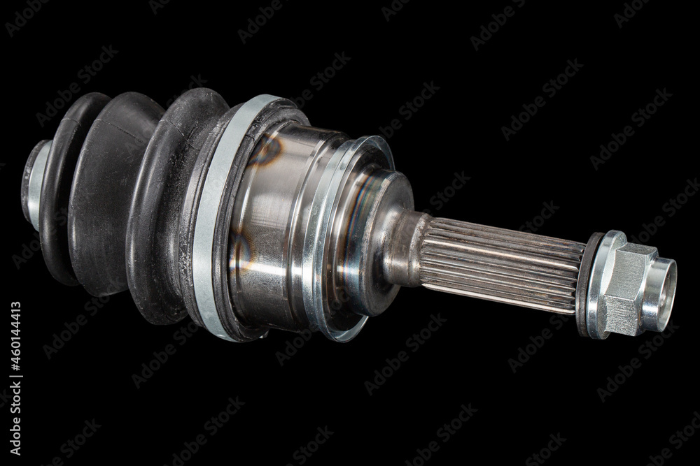 CV Joint, constant velocity joints. Part wheel of the car, isolated on ...