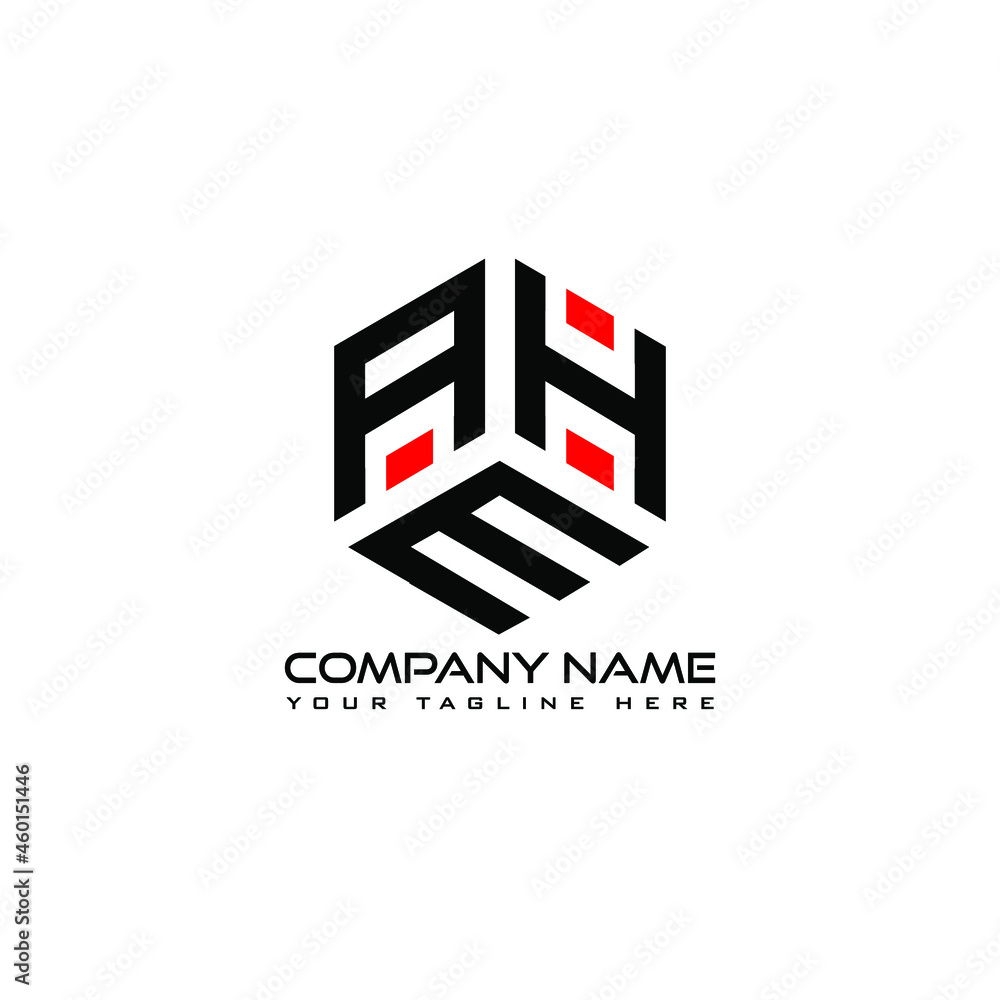 AHE letter logo design on white background.AHE creative initials letter ...