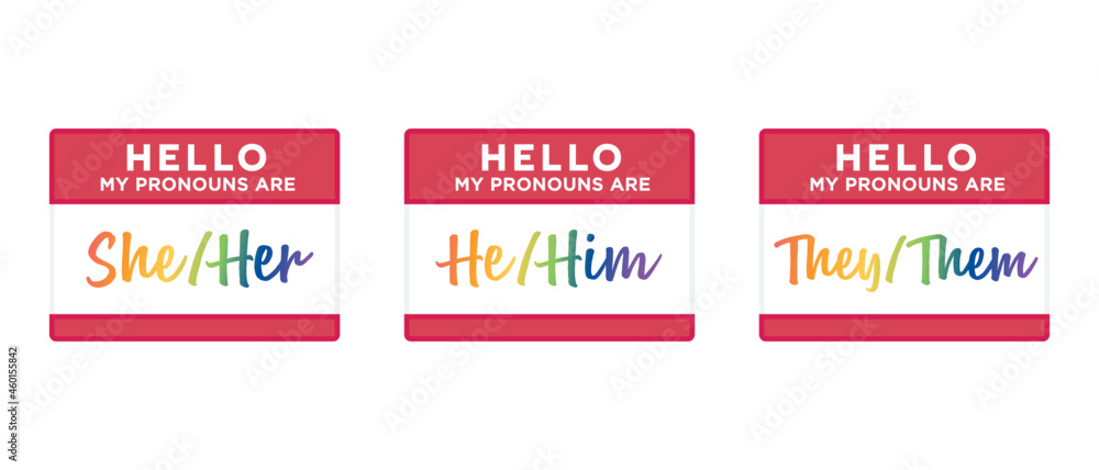 Gender Pronouns, Gender Name Tags, Gender Identity, Name Badges, Gender ...