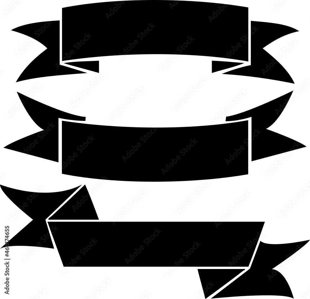 ribbon banner svg vector cut file for cricut and silhouette layered ...