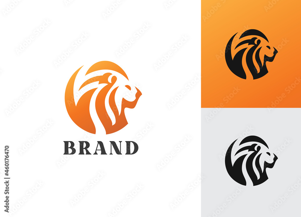 Lion logo for sale, mascot design. Lion mascot logo for sale. Lion ...
