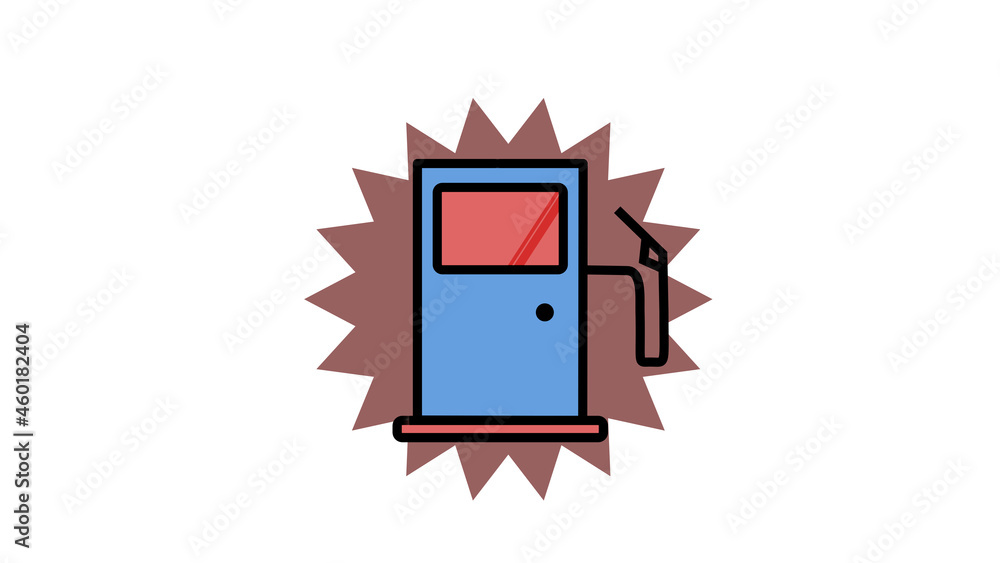 Fuel Pump icon, Petrol shortage crisis symbol Stock Illustration ...