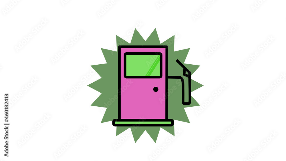 Fuel Pump icon, Petrol shortage crisis symbol Stock Illustration ...