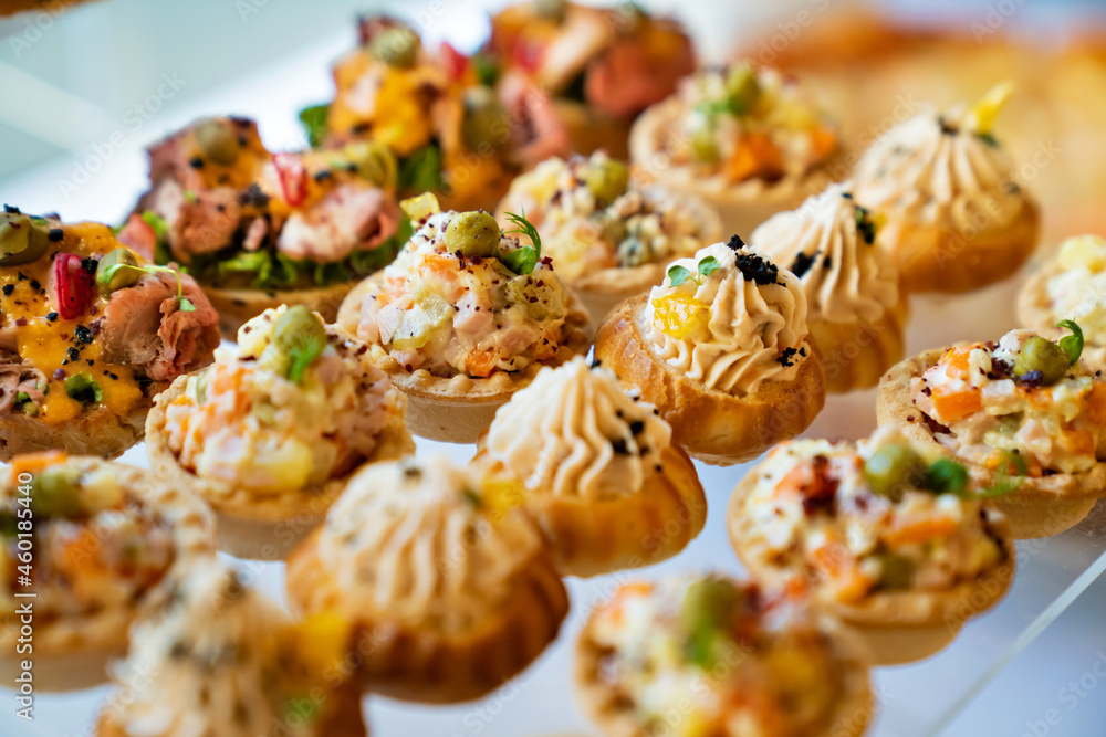 Poster canapes, tartlets with pate and salad – Wall Art | UkPosters