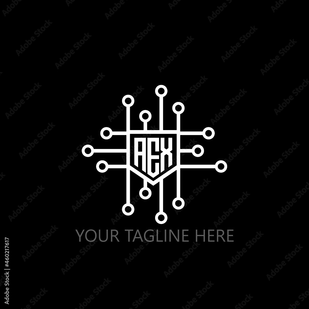 AEX letter logo design on black background.AEX creative initials letter ... AEX letter logo design on black background.AEX creative initials letter ...