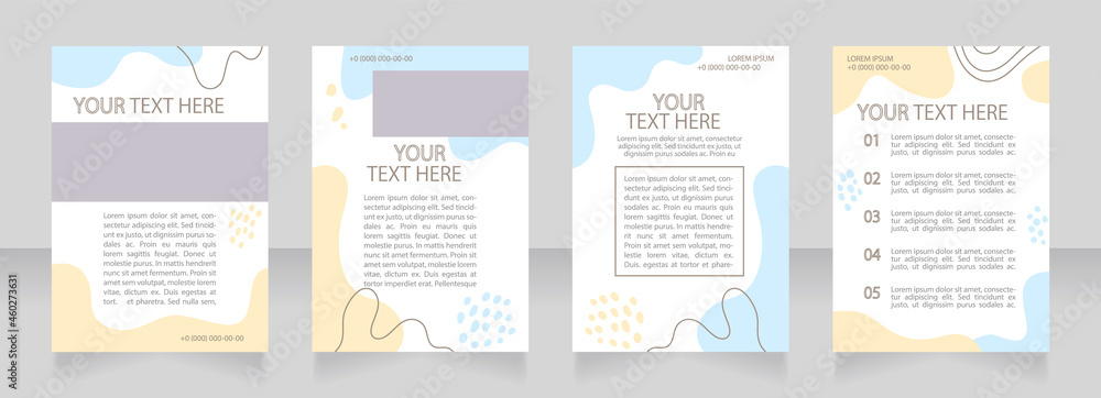 Indoor maintenance service blank brochure layout design. Repair ...