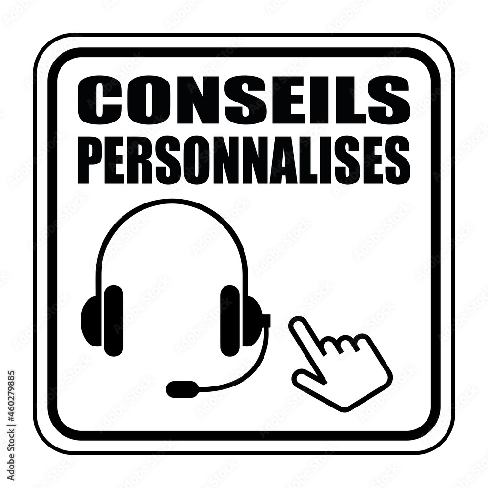 Logo conseils personnalisés. Stock Vector | Adobe Stock