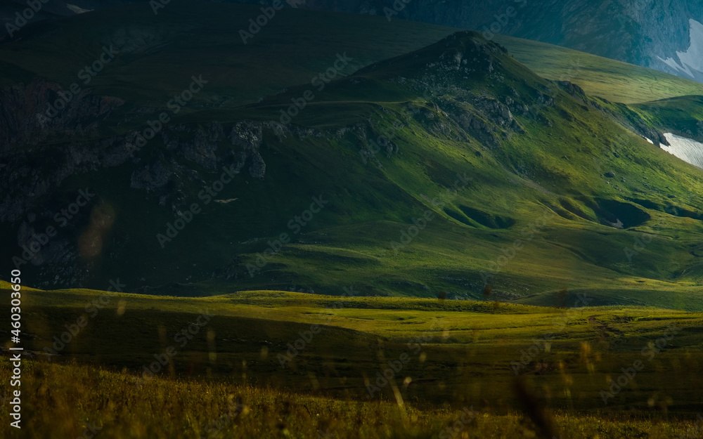 Beautiful photography of the mountain Oshten. Dramatic, mystic view of ...