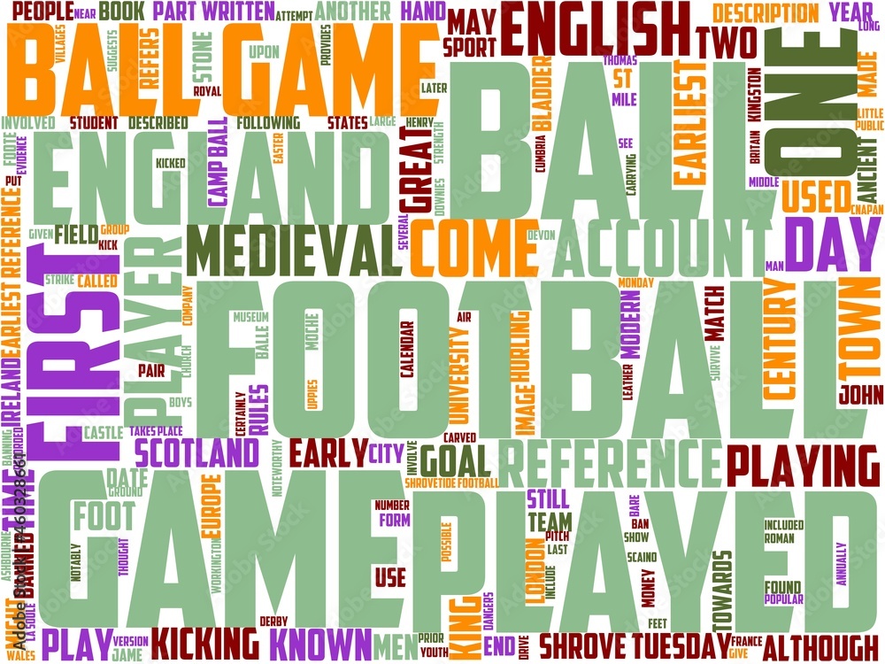 mob football typography, wordcloud, wordart, football,crowd,people,mob ...