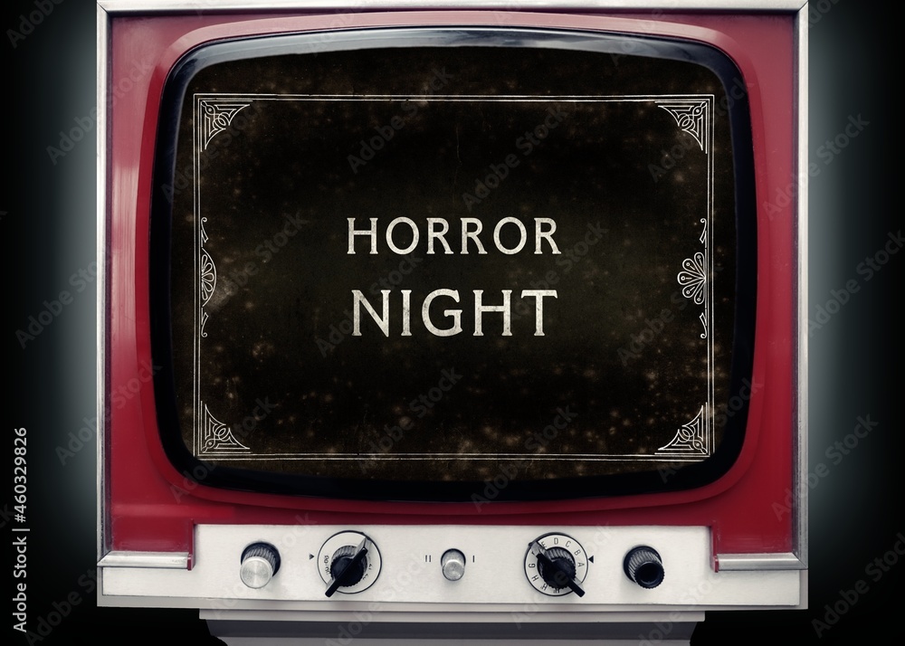 A retro TV set showing a fake silent movie, with the teasing text ...