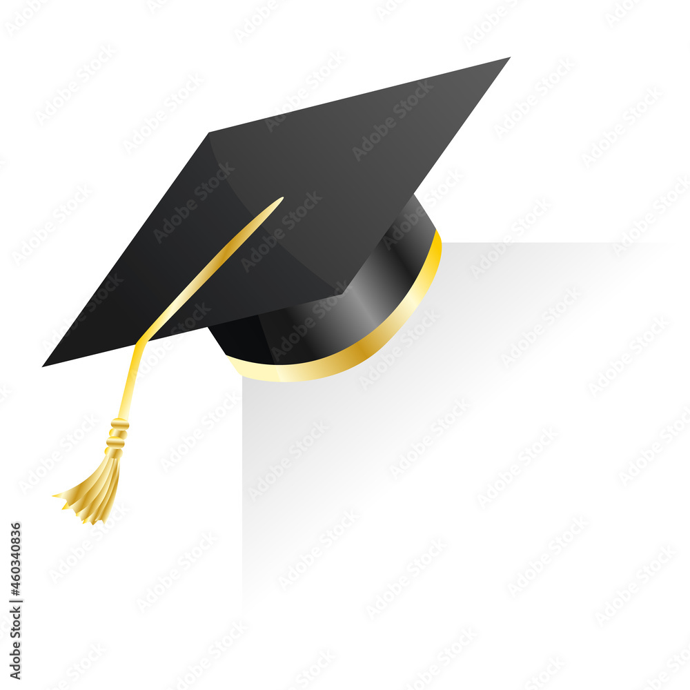 Graduation cap. Element for degree ceremony and educational programs ...