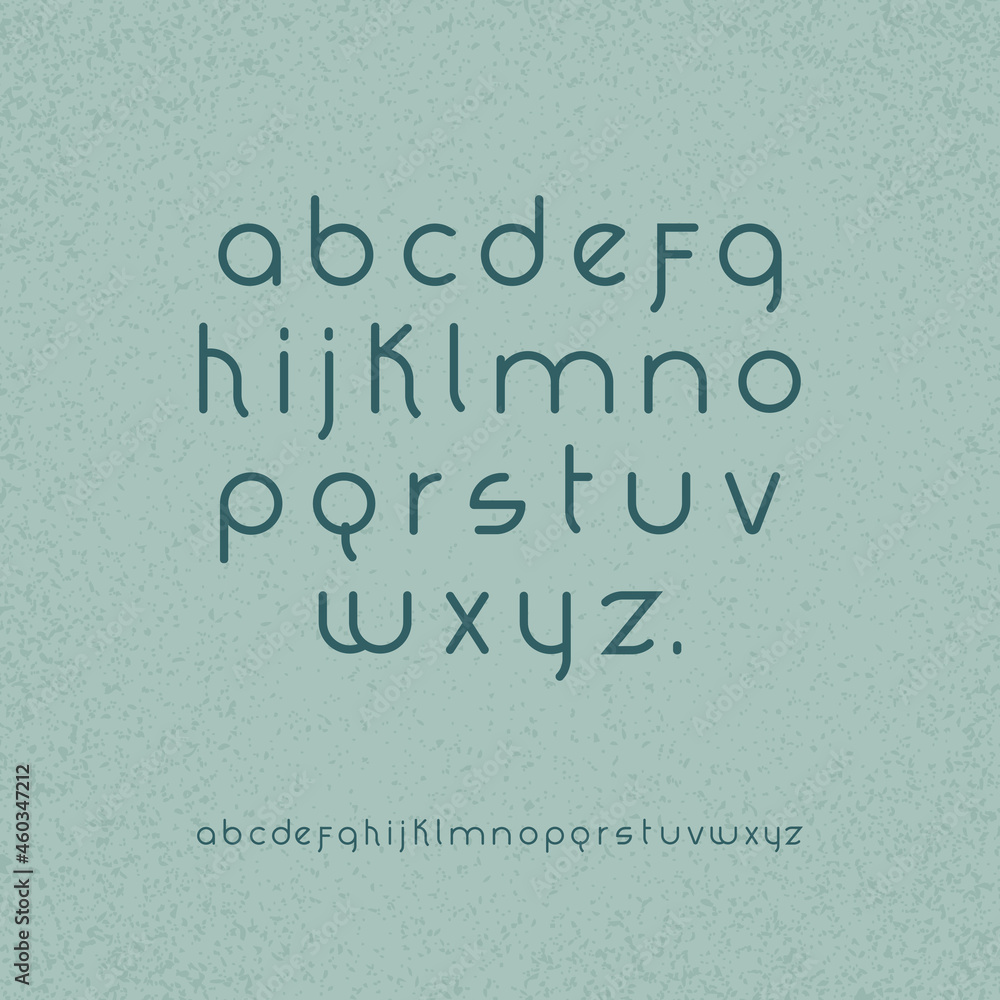 Simple modern urban alphabet fonts. Typography technology, digital ...