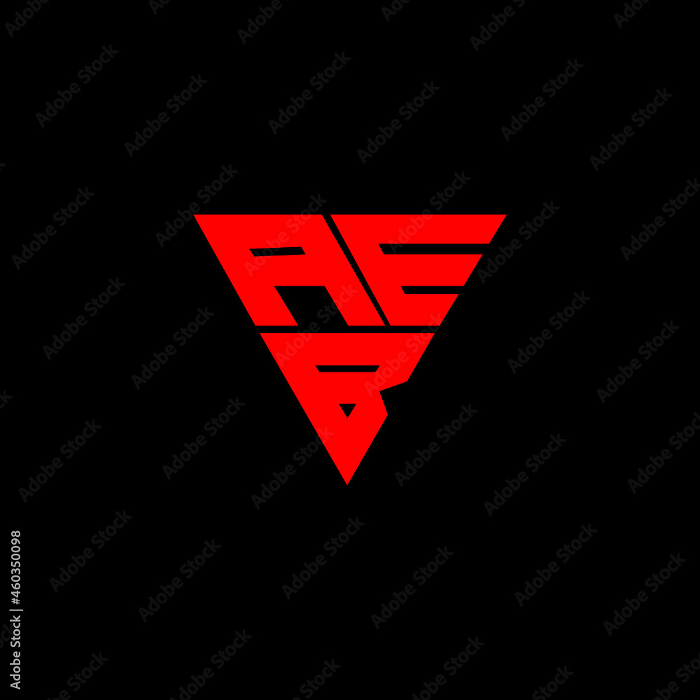 AEB letter logo design on black background. AEB creative initials ...