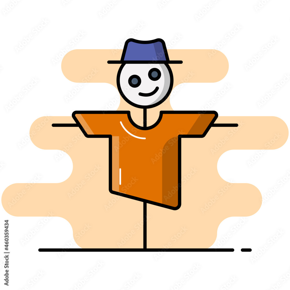 Scarecrow Stock Vector | Adobe Stock