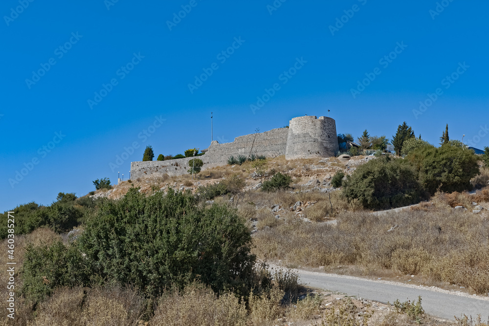 Lekuresi Castle historical ruins in Saranda Albania Stock Photo | Adobe ...
