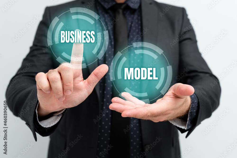 Inspiration showing sign Business Model. Word for strategy that a ...