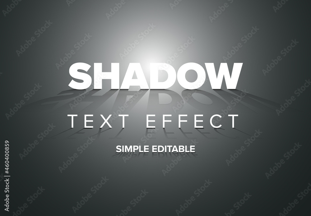 Editable Text Style Effect with Shadow Stock Template | Adobe Stock