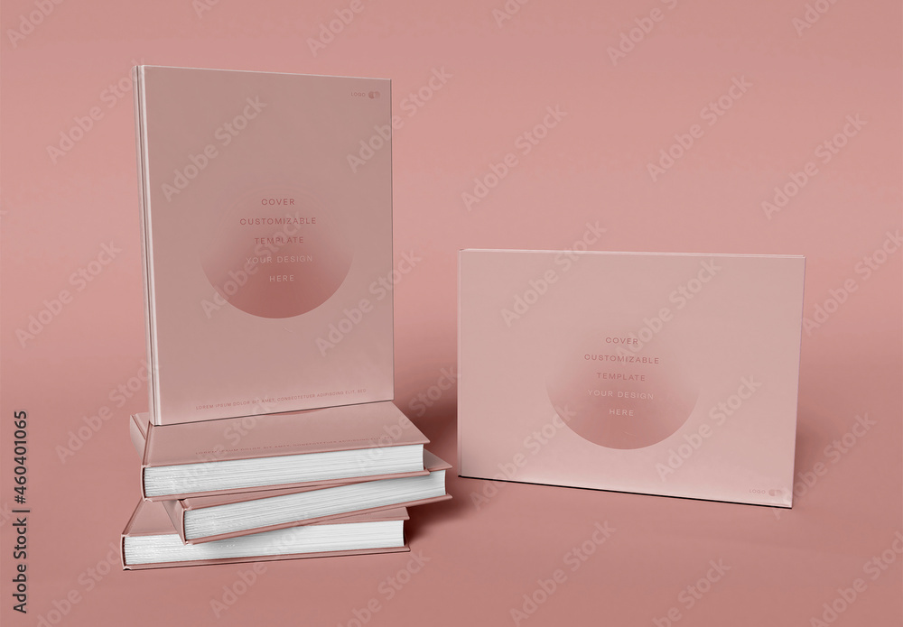 Book Set Mockup Stock Template | Adobe Stock