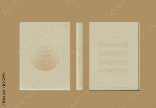 Front and Back Book Mockup Stock Template | Adobe Stock
