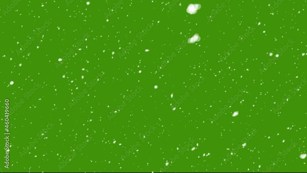 Winter Snow, Falling snow animation loop Slow motion green screen ...