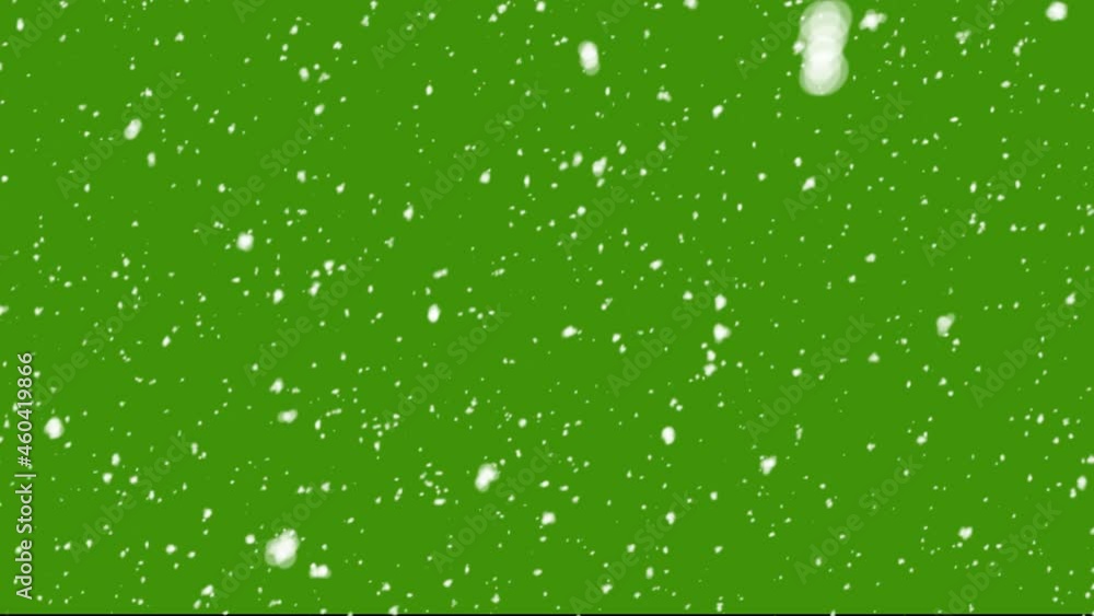 Winter Snow, Falling snow animation loop Slow motion green screen ...