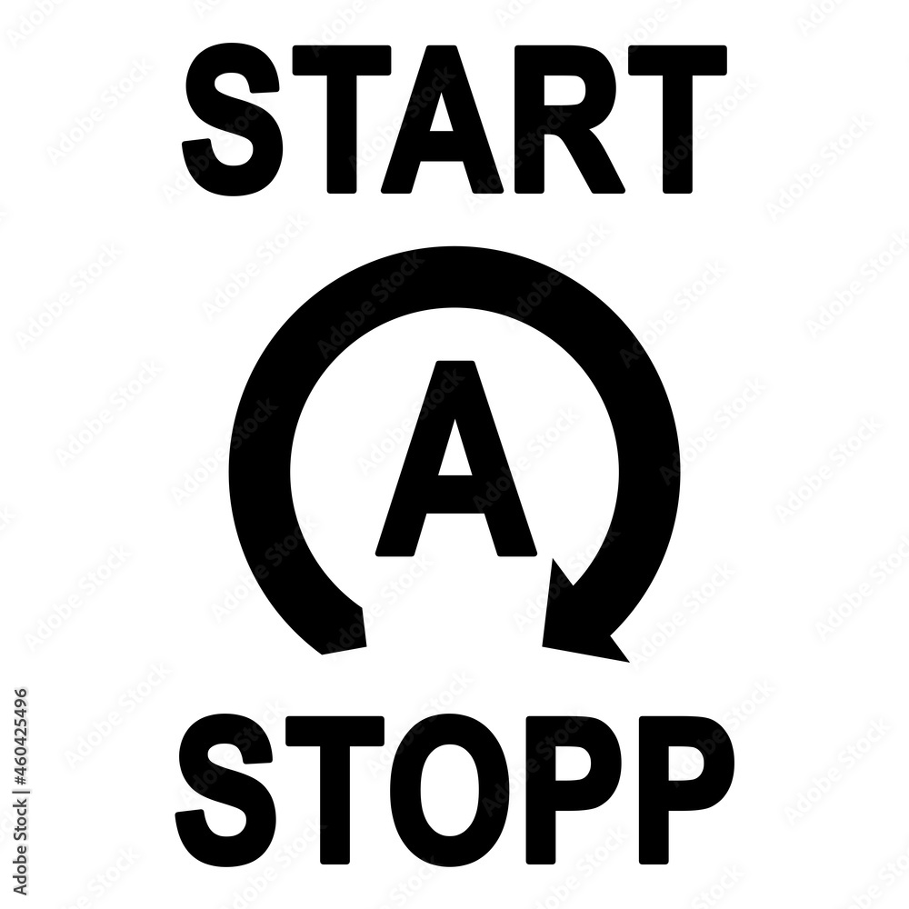 ngi1298 NewGraphicIcon ngi - german - Fahrzeug mit Start-Stopp ...