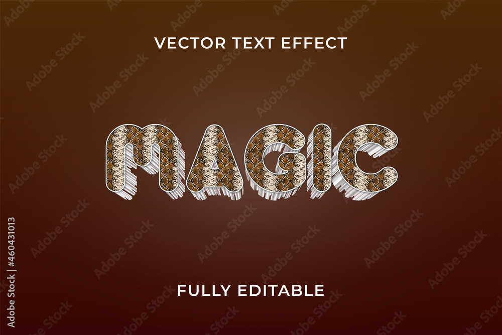 Magic text effect eps Stock Vector | Adobe Stock