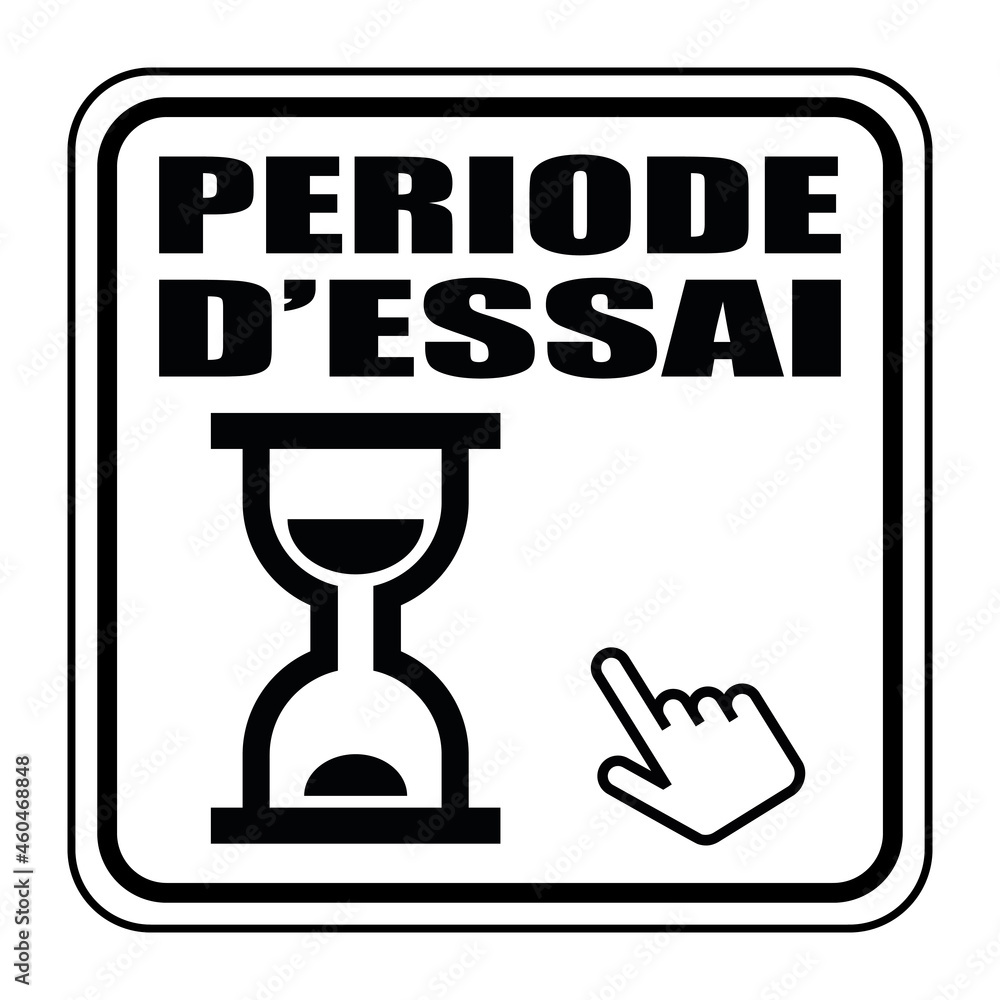 Logo période d'essai. Stock Vector | Adobe Stock