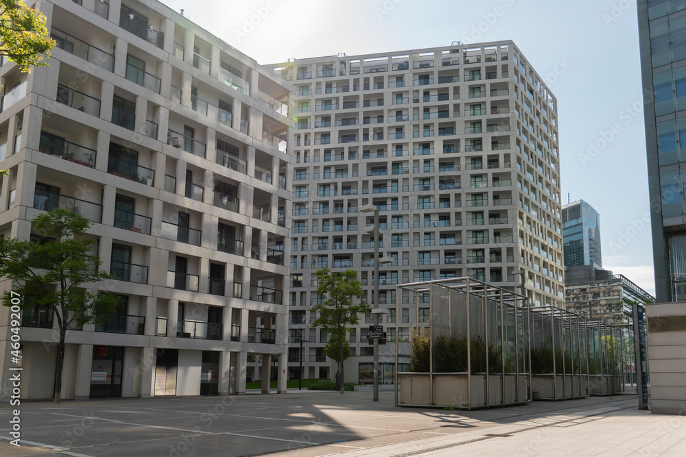 01 June 2019 Vienna, Austria - Donaucity, residential area in Vienna ...