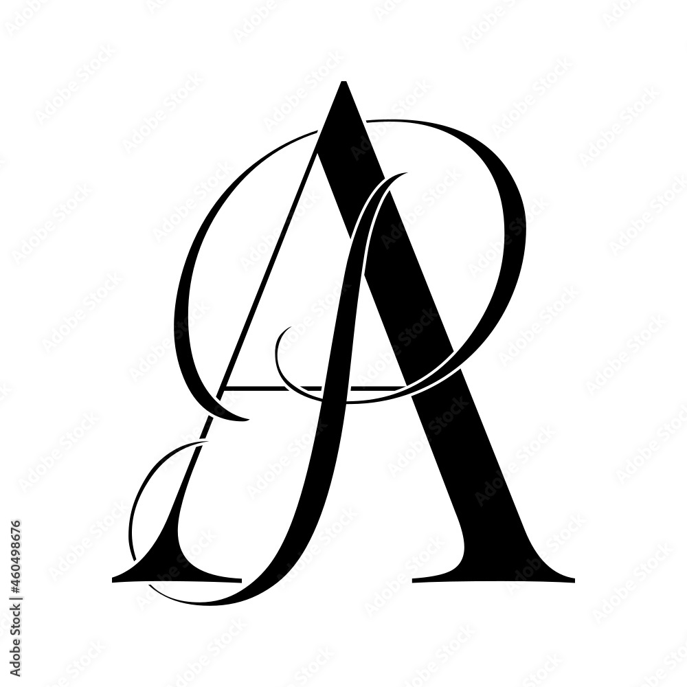 ap, pa, monogram logo. Calligraphic signature icon. Wedding Logo ...