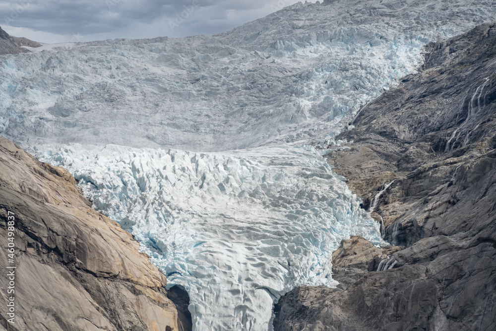 Briksdalsbreen (Briksdal glacier), one of the most accessible and best ...