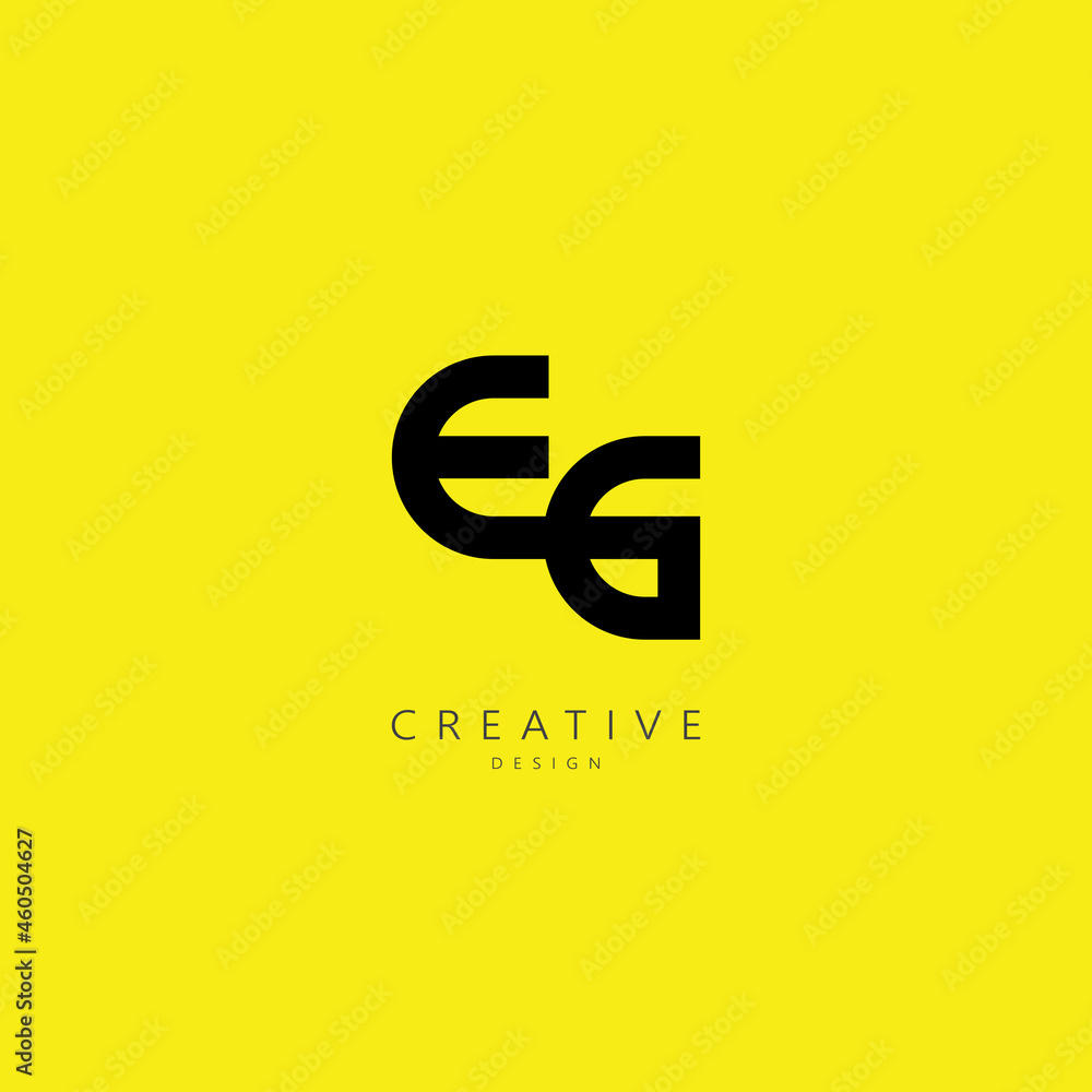 Letter E and G Linked Logo. Creative and Minimalist Letter EG Logo ...