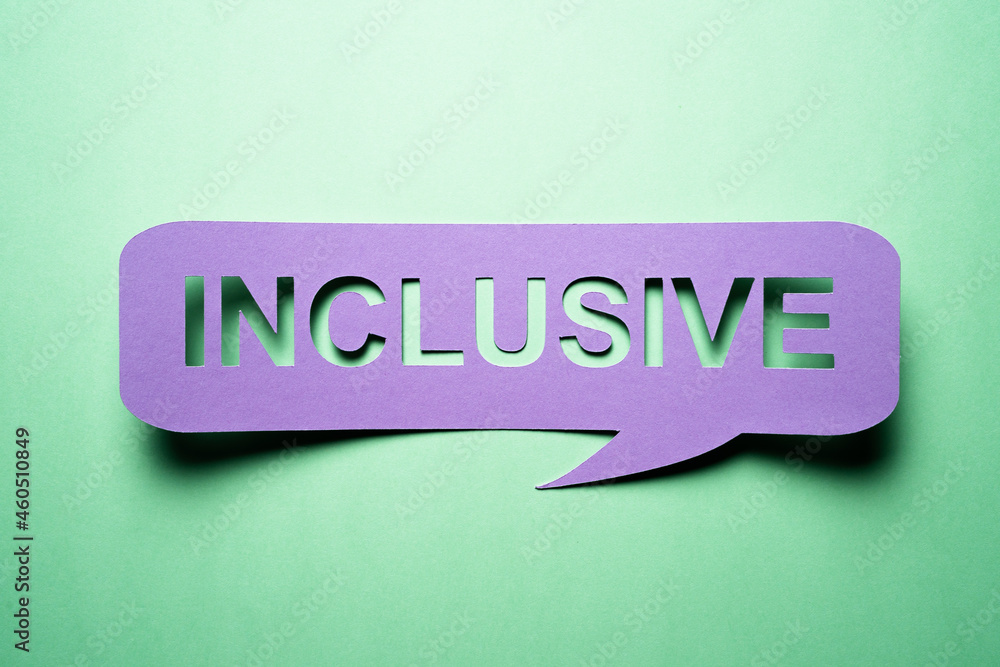 Inclusive Diverse LGBTQ Workplace Speech Bubble Stock Photo | Adobe Stock