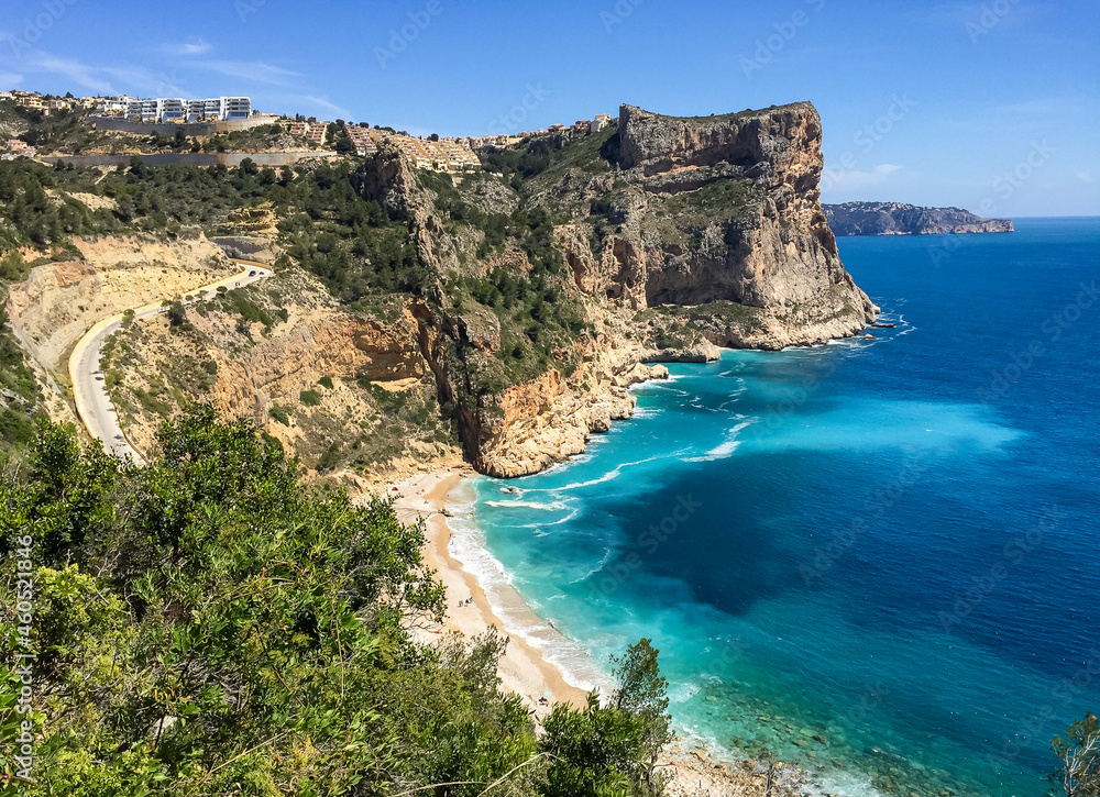 Cala del Moraig (Benitachell), ruta de los Acantilados Stock Photo ...