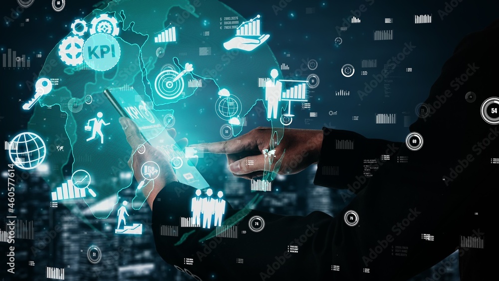 KPI Key Performance Indicator for Business conceptual - Modern graphic ...