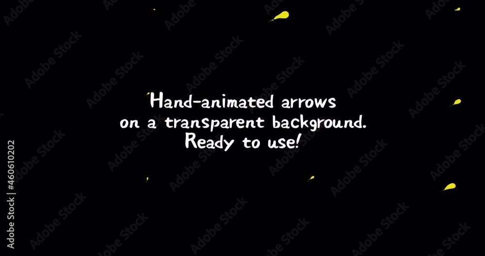 Video Stock Set of hand drawn animation doodle elements - arrows ...