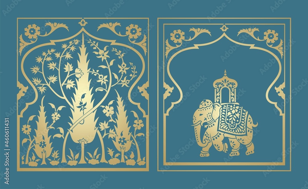 Hindu icons, Hinduism ,cultural heritage , India , Asia Stock Vector ...