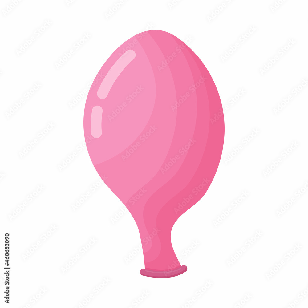 Not inflated air balloon. Uninflated balloon of different shape vector ...
