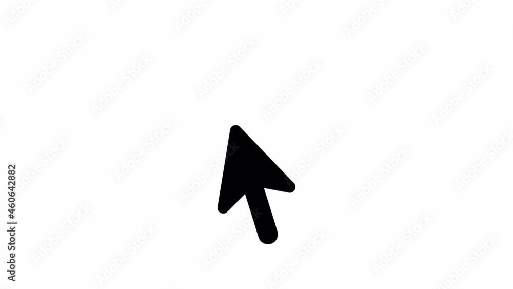 Cursor click animated icon. One time click and double click animated icon. Mouse cursor icon ...