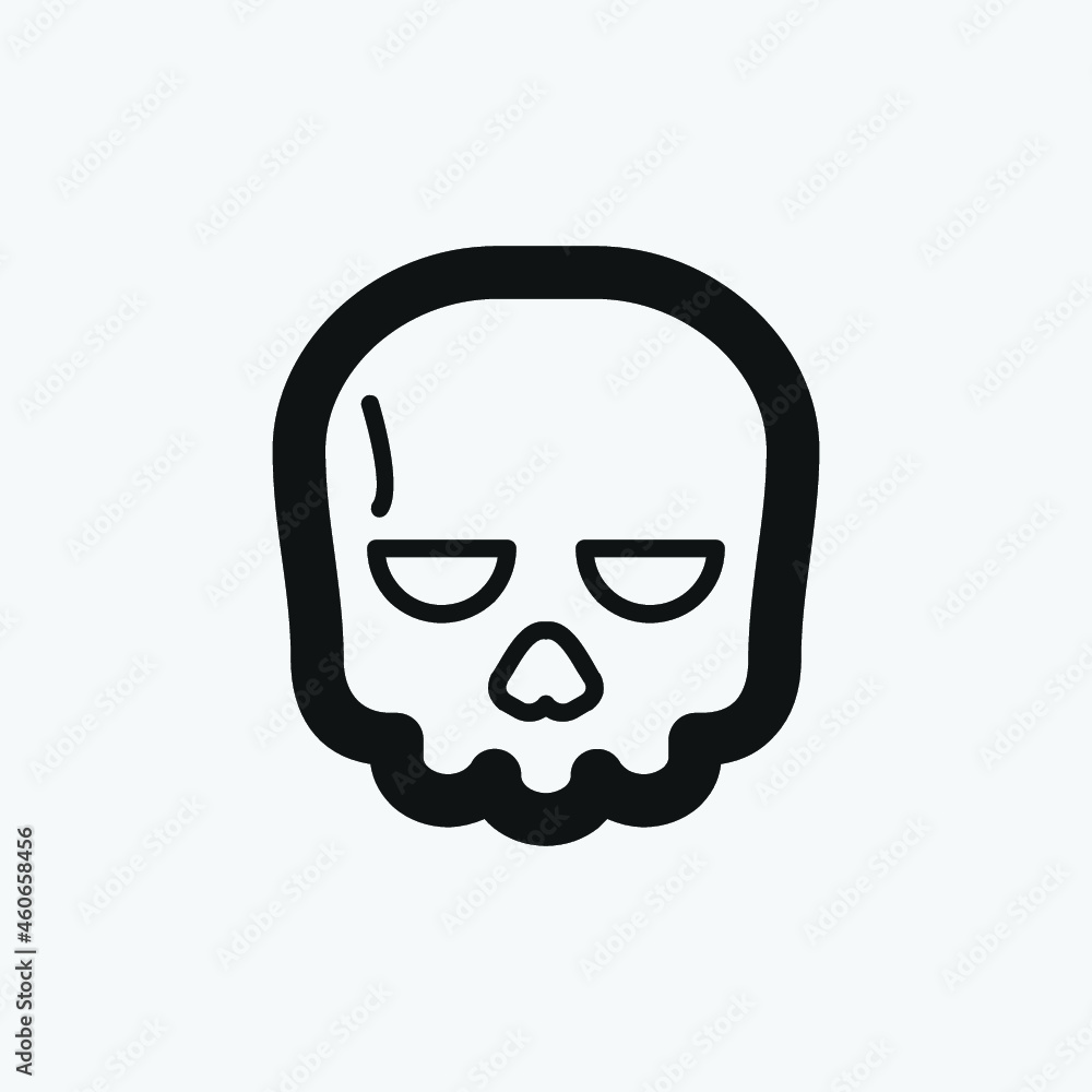 pirate skull vector Halloween icon logo bone ghost skeleton ...