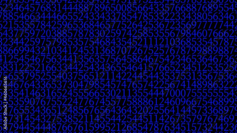 Numbers Random Background Animation Motion Graphics Stock Video | Adobe ...
