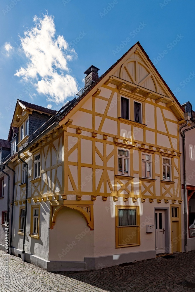 Fachwerkhaus in der Altstadt von Eppstein in Hessen, Deutschland Stock ...