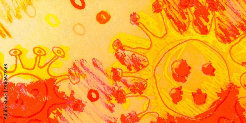 Lactic Bacterium. Rainbow Virus Cell Images. Stock Photo | Adobe Stock