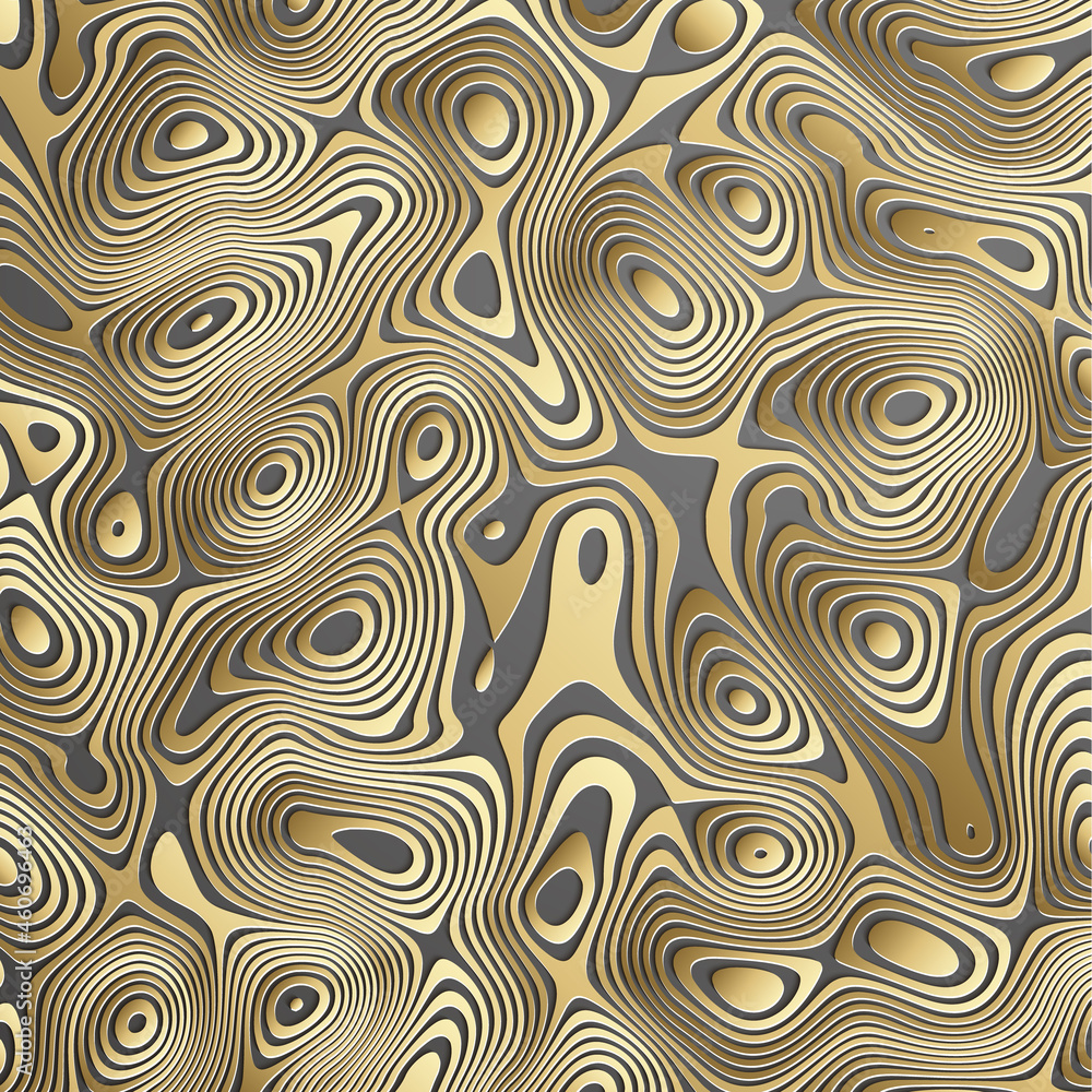 Luxury gold background. Wavy gold landscape consept of gold vector ...