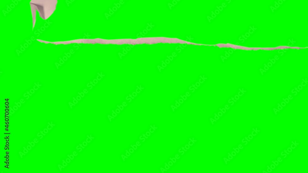 Stop motion white paper transform on green background, stop motion ...