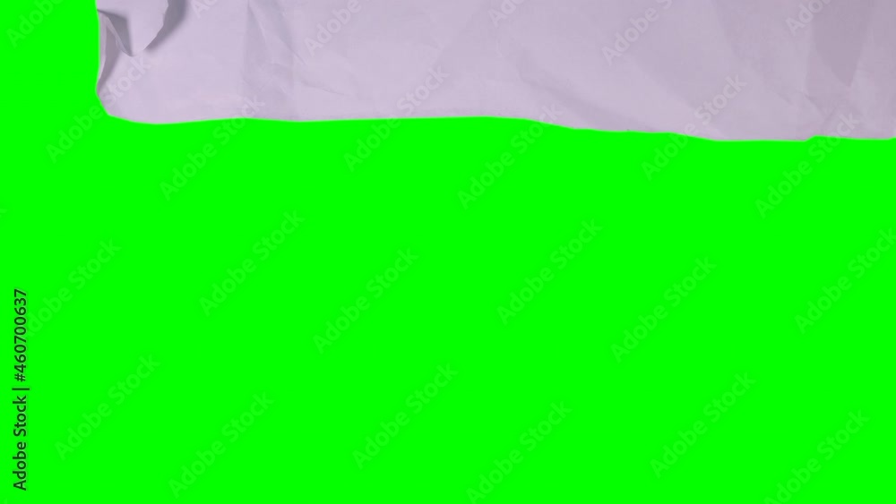 Stop motion white paper transform on green background, stop motion ...