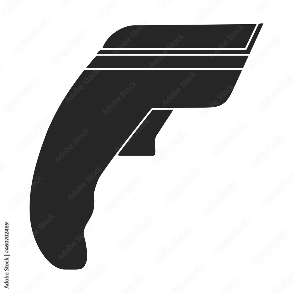 Scanner of code vector black icon. Vector illustration scan barcode on ...