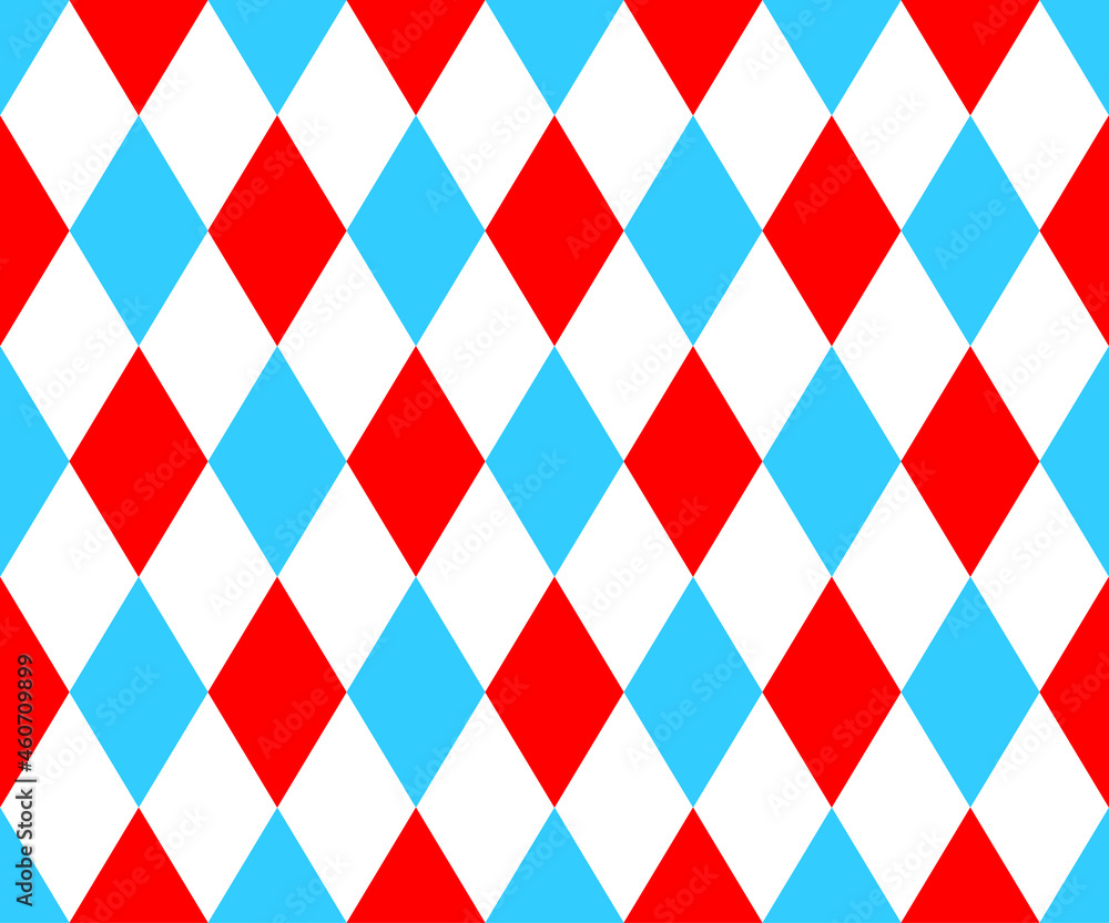 Vecteur Stock Harlequin seamless pattern. Circus background with with ...