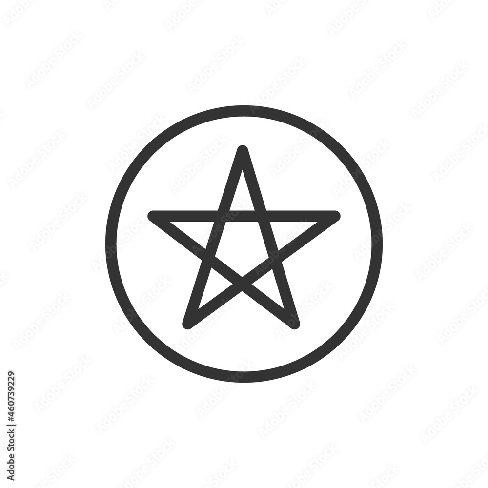 Vector satanism line icon. Stock Vector | Adobe Stock